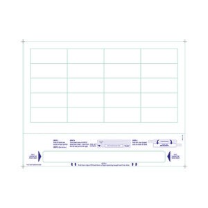 Adult Laminated Matte Medical Wristbands with Twenty 2.5" x 1" Chart ...
