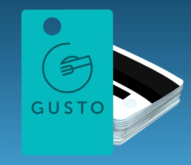 Gusto Employee Magnetic ID Cards, 10 Cards/Pack
