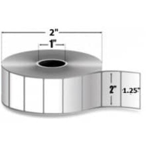 Zebra PolyPro 4000D, 2" x 1.25", Direct Thermal Label, 36 Rolls, 10015778